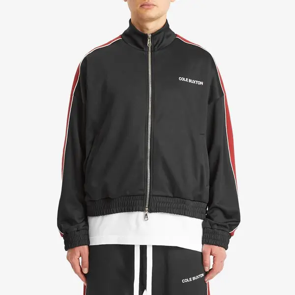 COLE BUXTON Contrast Tape Track Jacket