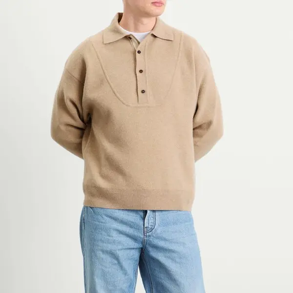 Jacquemus Wool Cashmere Knitted Polo