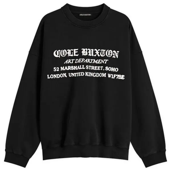 COLE BUXTON Art Department Sweatshirt - Black