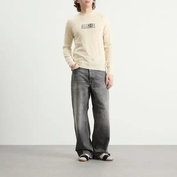 MAISON MARGIELA Distressed Logo Jumper