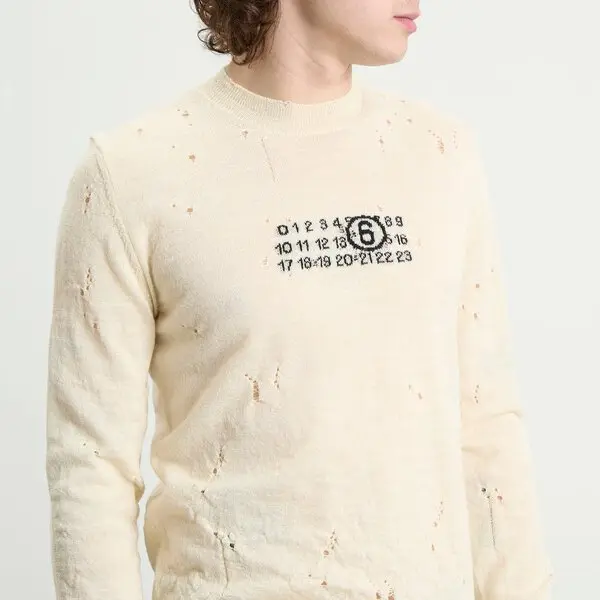 MAISON MARGIELA Distressed Logo Jumper