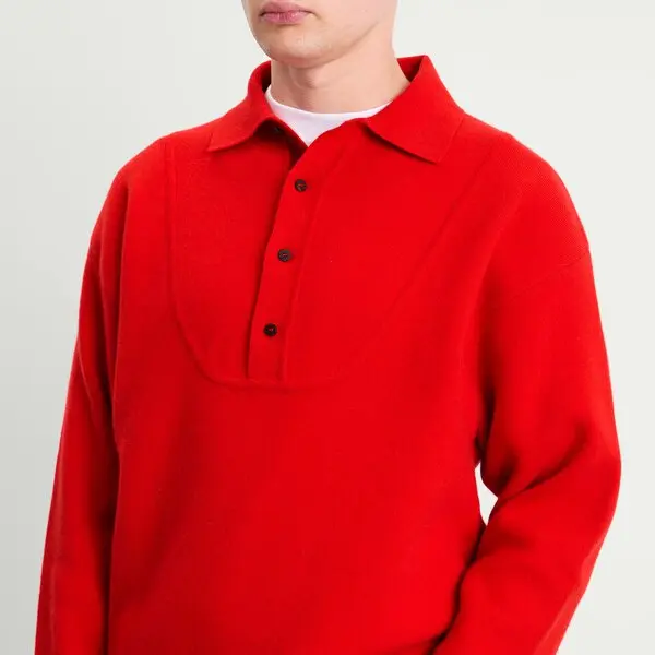 Jacquemus Wool Cashmere Knitted Polo