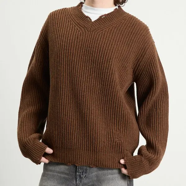 MAISON MARGIELA Wool Blend V-neck Jumper
