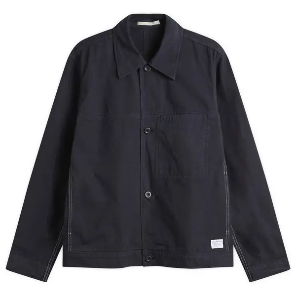 Norse Projects Arresskov Compact Cotton Shirt Jacket - Dark Navy