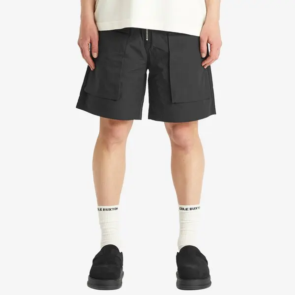 COLE BUXTON Cotton Cargo Shorts - Black