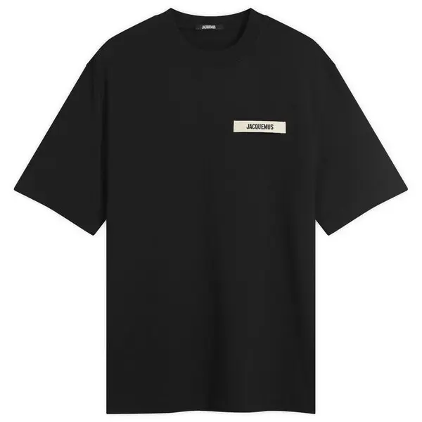 Jacquemus Grosgrain Logo T-shirt - Black