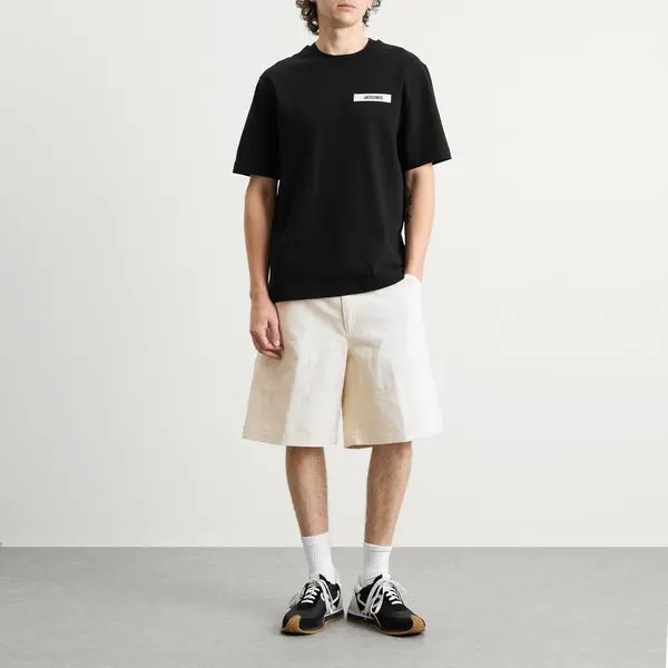 Jacquemus Grosgrain Logo T-shirt - Black