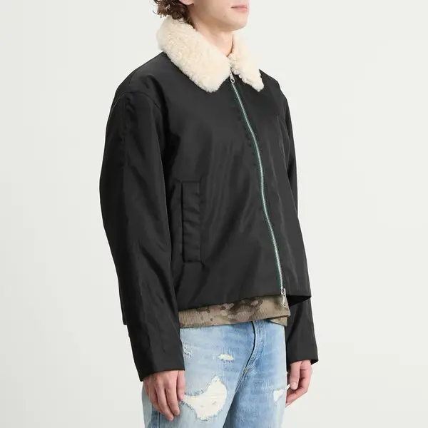 COLE BUXTON High Pile Collar Cargo Jacket