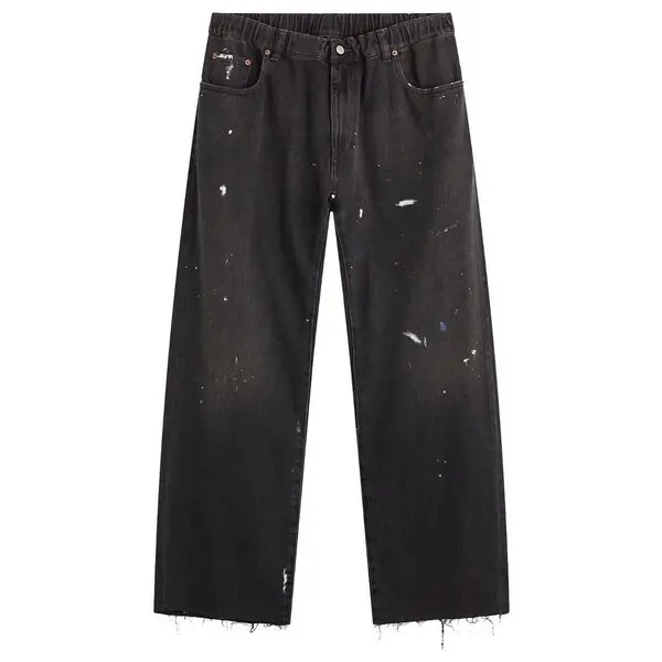 MAISON MARGIELA Relaxed Straight Leg Elasticated Jeans - Black
