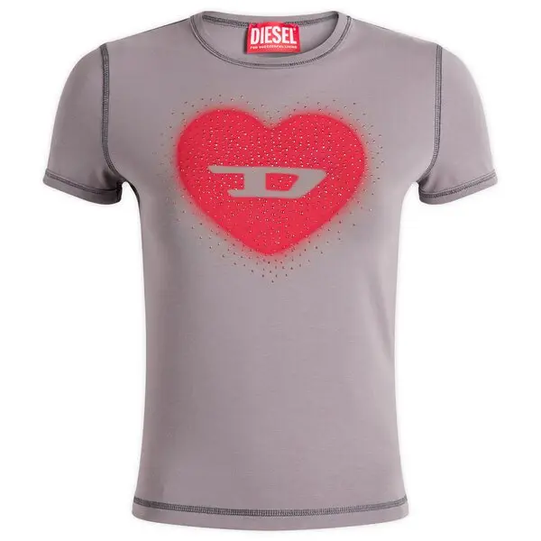 DIESEL® T-uncuties Ringer T-shirt - Grey
