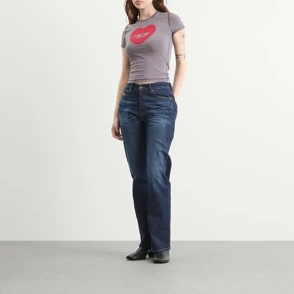 DIESEL® T-uncuties Ringer T-shirt - Grey