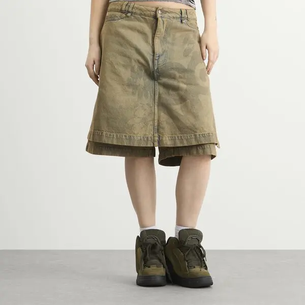 PAOLINA RUSSO Denim Skort