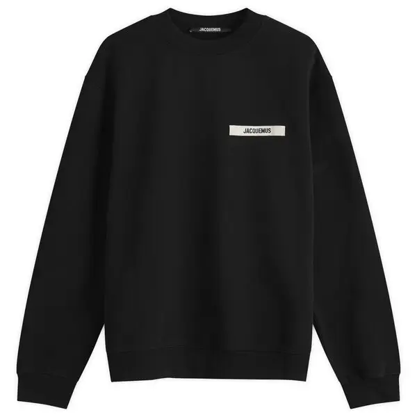 Jacquemus Grosgrain Sweatshirt - Black