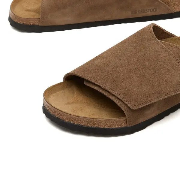 BIRKENSTOCK Solana Suede Sandals - Dark Tea