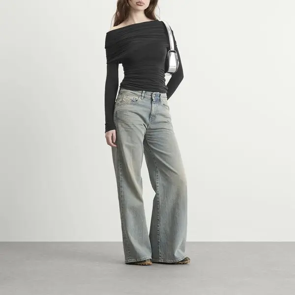 DIESEL® 1978 D-akemi Wide Leg Jeans - Blue