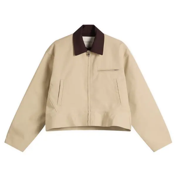 JW Anderson Curved Hem Workwear Jacket - Nougat/chocolate