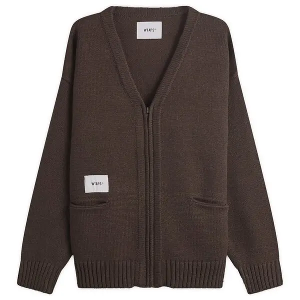 WTAPS Palmer Zip Cardigan - Brown