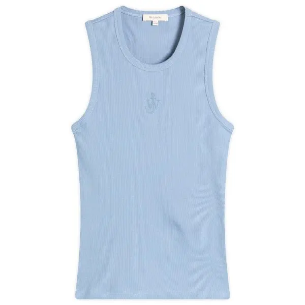JW Anderson Anchor Embroidery Vest - Steel Blue