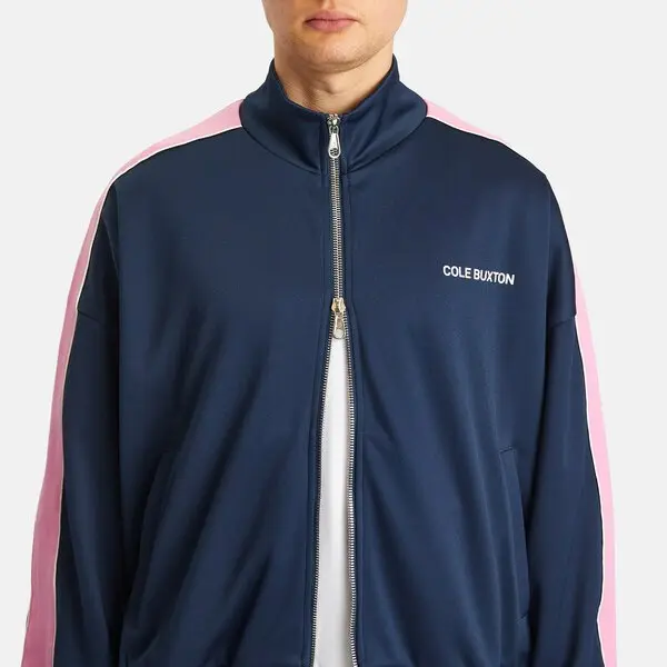 COLE BUXTON Contrast Tape Track Jacket