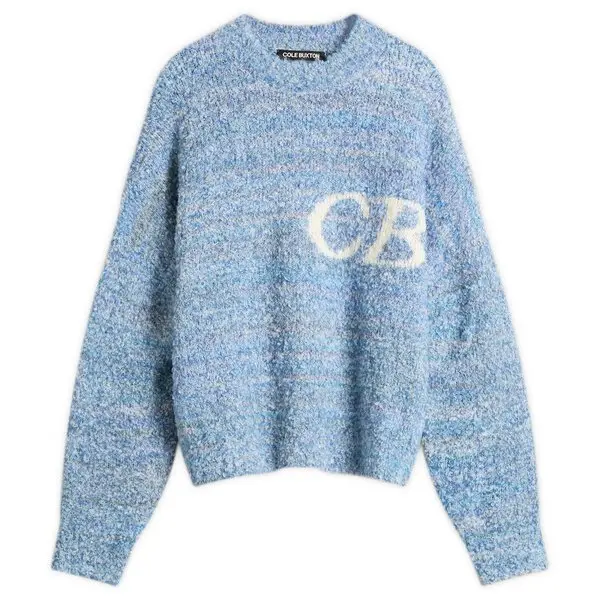 COLE BUXTON Bouclé Logo Sweatshirt