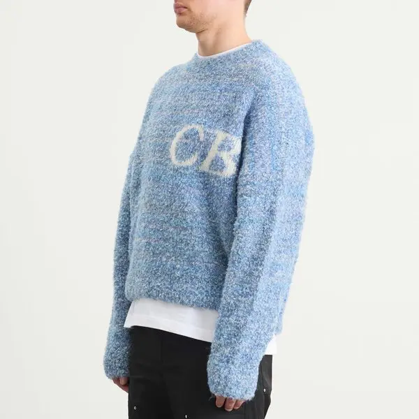 COLE BUXTON Bouclé Logo Sweatshirt