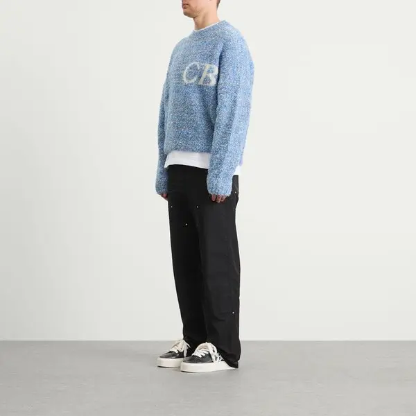 COLE BUXTON Bouclé Logo Sweatshirt