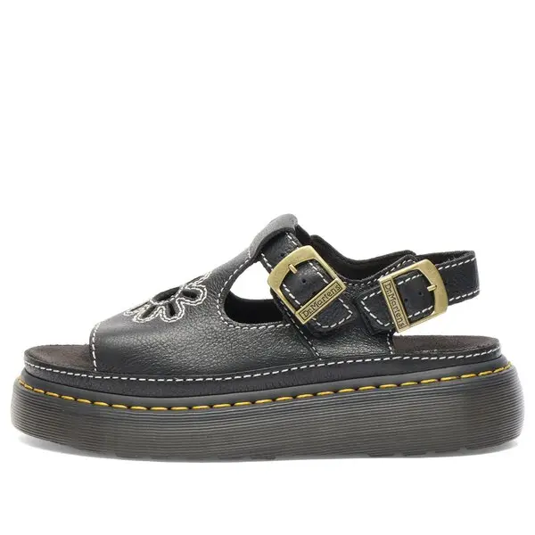 Dr. Martens Dunnet Flower Sandal - Black