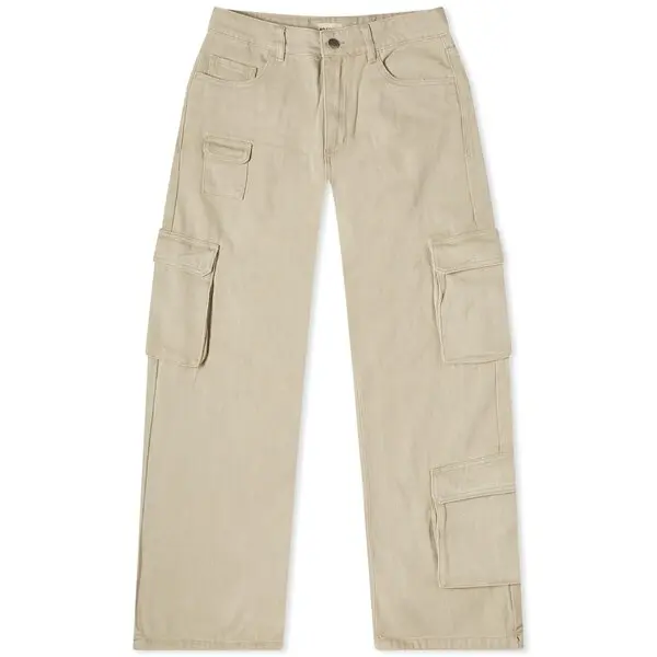 ADANOLA Pocket Detail Cargo Pant - Stone
