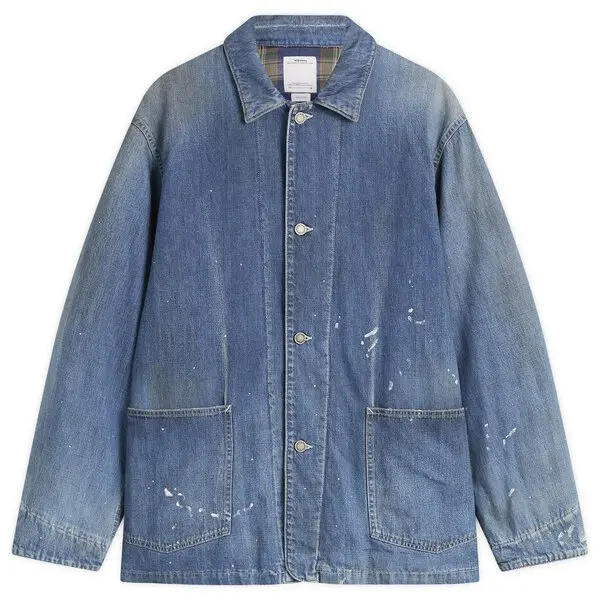 Visvim Social Sculpture Dmgd Down Jacket - Indigo