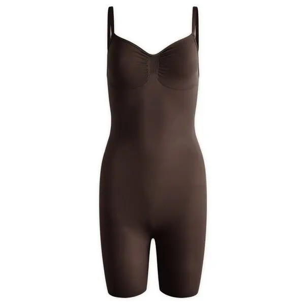 SKIMS Seamless Sculpt Bodysuit Mid-thigh - Cocoa