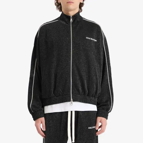 COLE BUXTON Glitter Piped Track Jacket