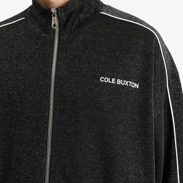 COLE BUXTON Glitter Piped Track Jacket