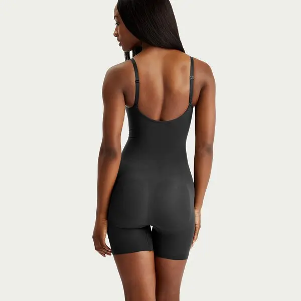 SKIMS Seamless Sculpt Mid-thigh Bodysuit - Onyx