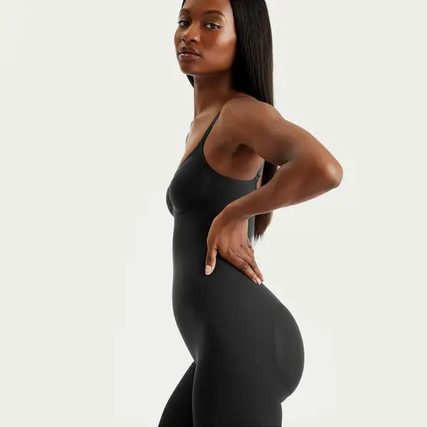 SKIMS Seamless Sculpt Mid-thigh Bodysuit - Onyx