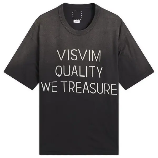 Visvim Jumbo T-shirt Dmgd - Black