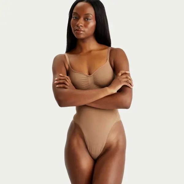 SKIMS Seamless Sculpt Thong Bodysuit - Sienna
