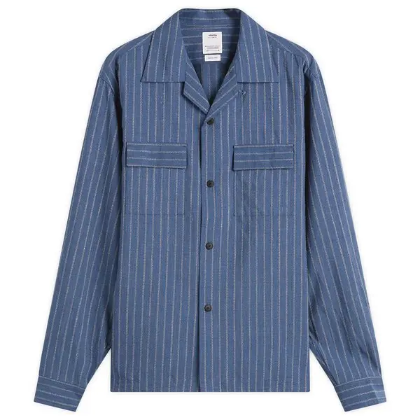 Visvim Keesey Stripe Shirt - Navy