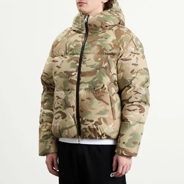 COLE BUXTON Camo Hooded Down Jacket