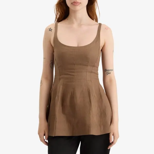 Faithfull The Brand Syna Top Linen - Clay