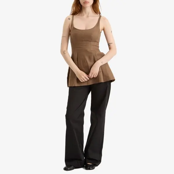 Faithfull The Brand Syna Top Linen - Clay