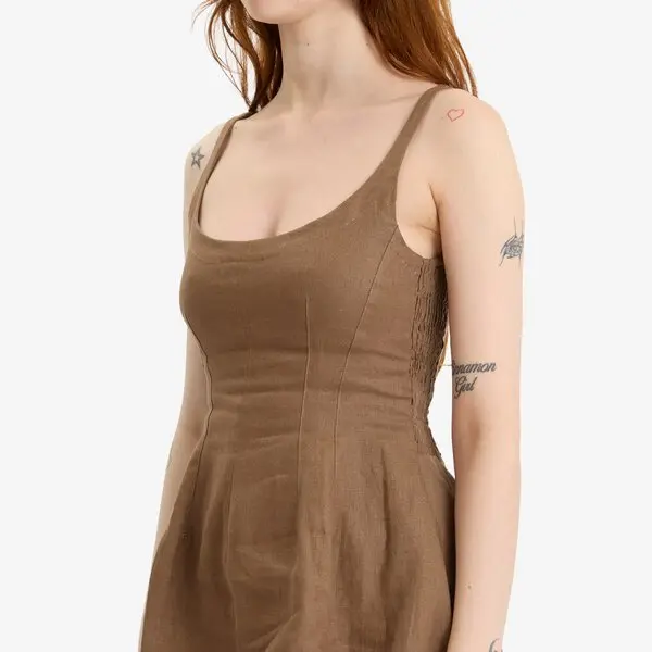 Faithfull The Brand Syna Top Linen - Clay