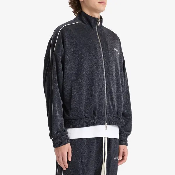 COLE BUXTON Glitter Piped Track Jacket