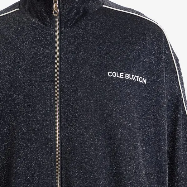 COLE BUXTON Glitter Piped Track Jacket