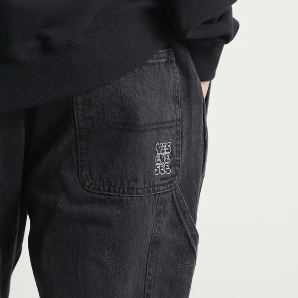 YESEYESEE Comfy Denim Carpenter Pants