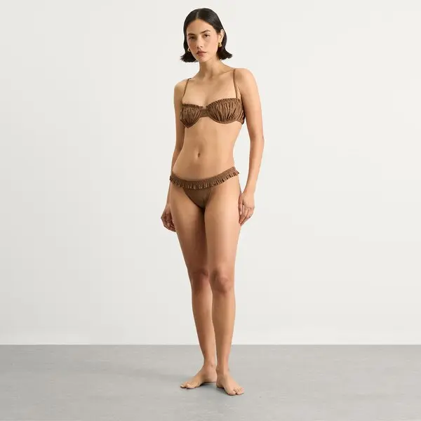 Faithfull The Brand Esterel Underwire Bikini Top - Clay
