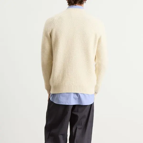 John Smedley Couper Moss Stitch British Wool Jumper