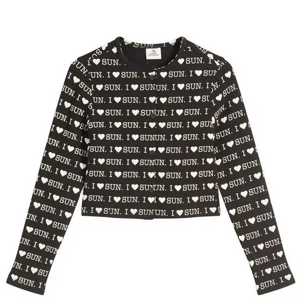SUNDAYFRUITMARKET I Love Sun Cardigan - Black