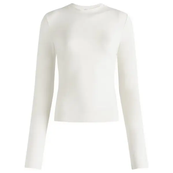 SKIMS Cotton Jersey Long Sleeve T-shirt - Marble