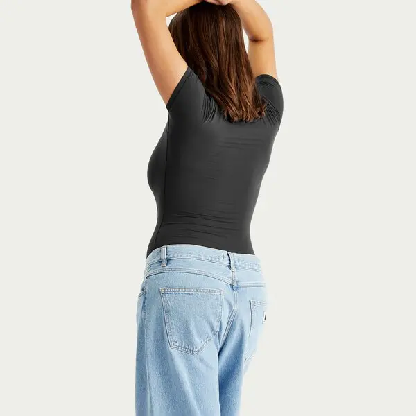 SKIMS Fits Everybody T-shirt Bodysuit - Onyx