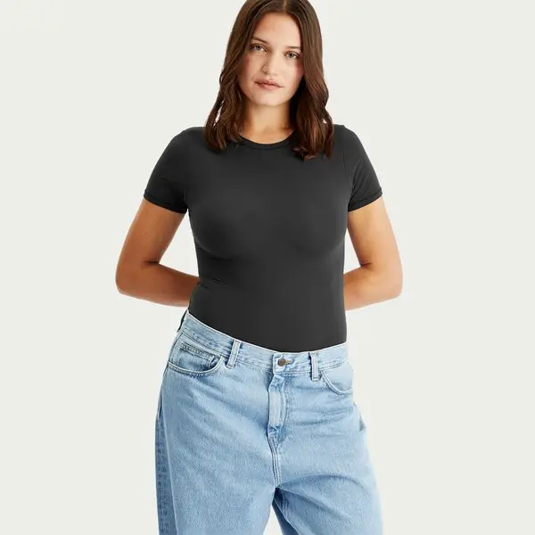 SKIMS Fits Everybody T-shirt Bodysuit - Onyx